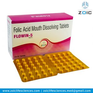 FLOWIN-5 Folic Acid 5 mg Tablet | Price | Manufacturer | Franchise